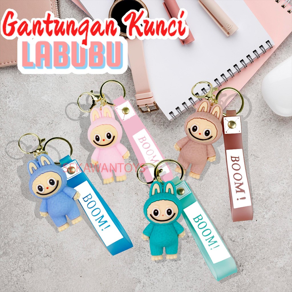 Jual Gantungan Kunci Labubu Boom/ Ganci Labubu/Keychain Boneka Labubu ...