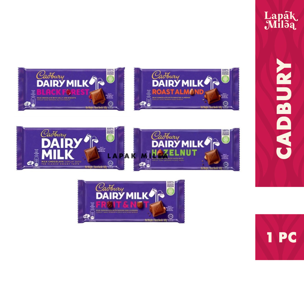Jual Cadbury Coklat Cashew Whole Nut Blacforest Fruit n nut | Shopee ...