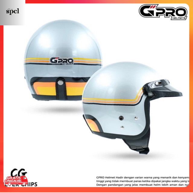 Jual Helm kekinian / Helm Bogo Classic Polos Dewasa Full Leher Pria ...