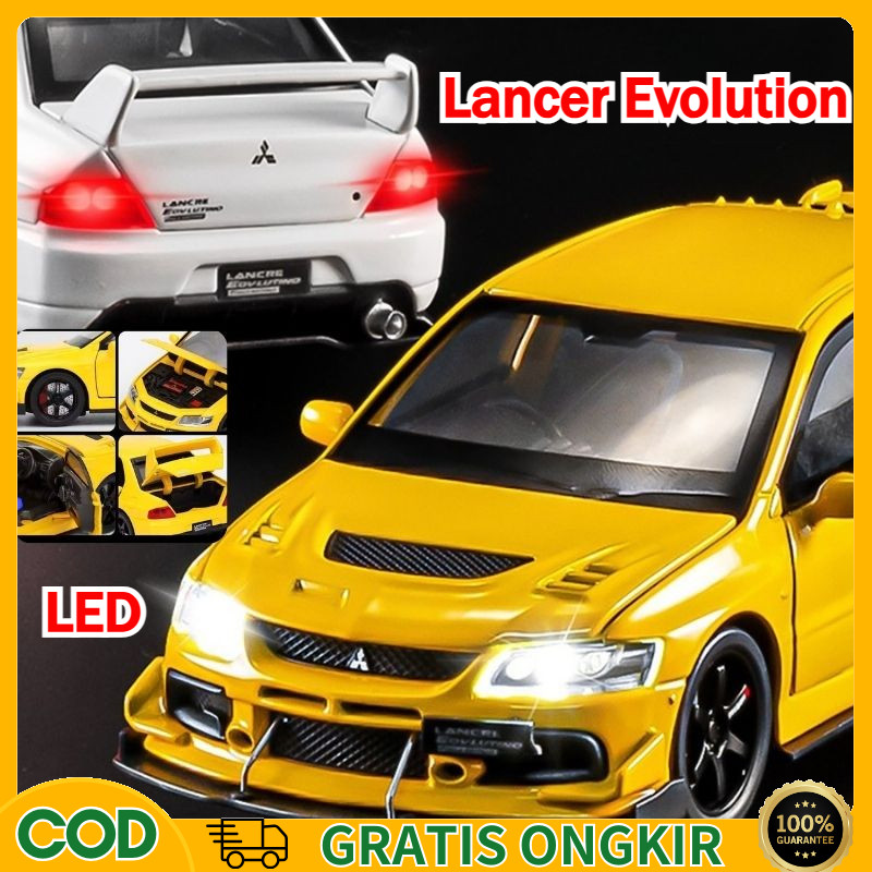 Jual 【COD】Diecast 1:32 Lancer EVO 9 Evolution IX Model mobil paduan Mainan/Efek cahaya dan suara ...