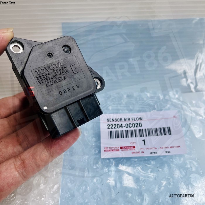 Jual 22204-0C020 Sensor Air Flow Toyota Inova Fortuner Hilux Bensin ...
