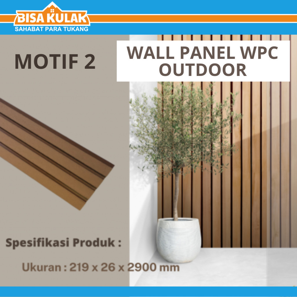 Jual WPC PANEL DINDING OUTDOOR / WPC CLADDING OUTDOOR | Shopee Indonesia