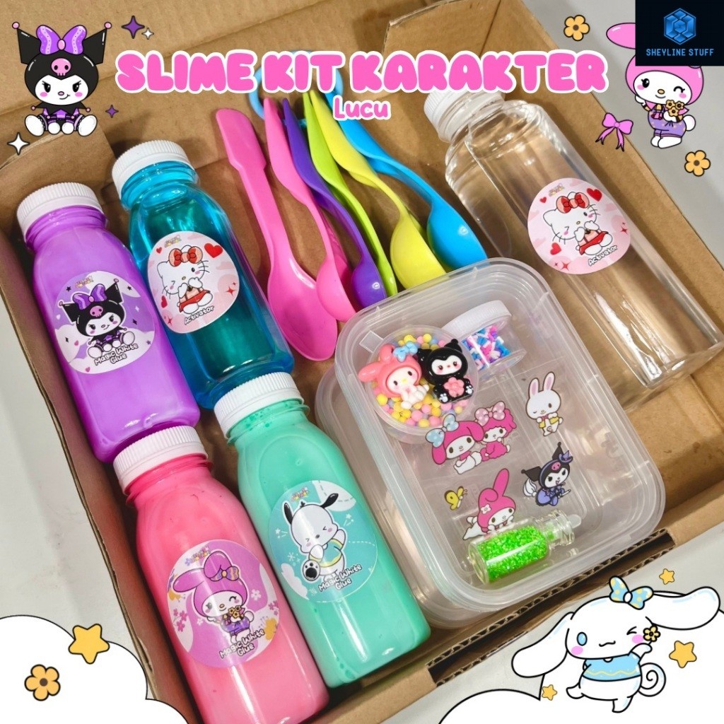 Jual SLIME KIT KARATER LUCU BY SLIME_BINTARO || SLIME KIT LUCU | SLIME KIT ANTI GAGAL | Shopee ...