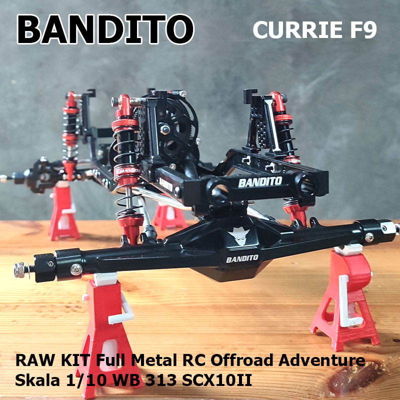 Jual BANDITO KIT RC Adventure SCX10II Full Metal V5 CURRIE F9 Skala 1/ ...