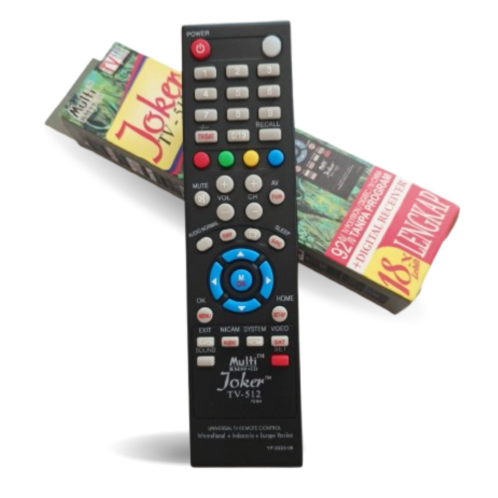 Jual Remot JOKER TV 512 Ultra Umum/ Univ Remote LED, LCD TV, TV TABUNG ...
