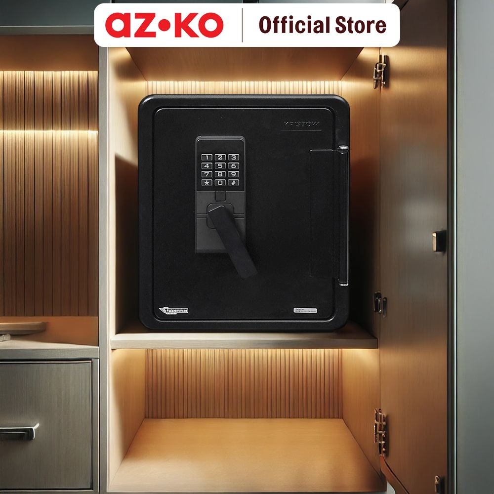 Jual AZKO Krisbow griffin Brankas Tahan Api 091reik - Hitam Fire Safe ...