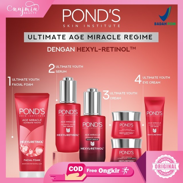 Jual Najmia 2 - Ponds Age Miracle Anti-Aging Series I Day Night Cream ...