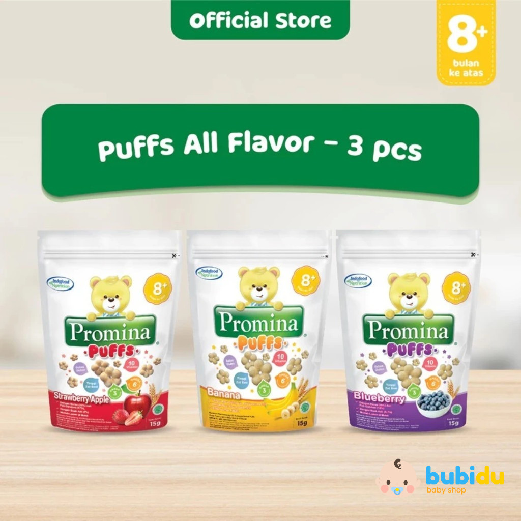Jual PROMINA Puffs 15GR | Snack Puff Cemilan Camilan Makanan Mpasi Anak ...