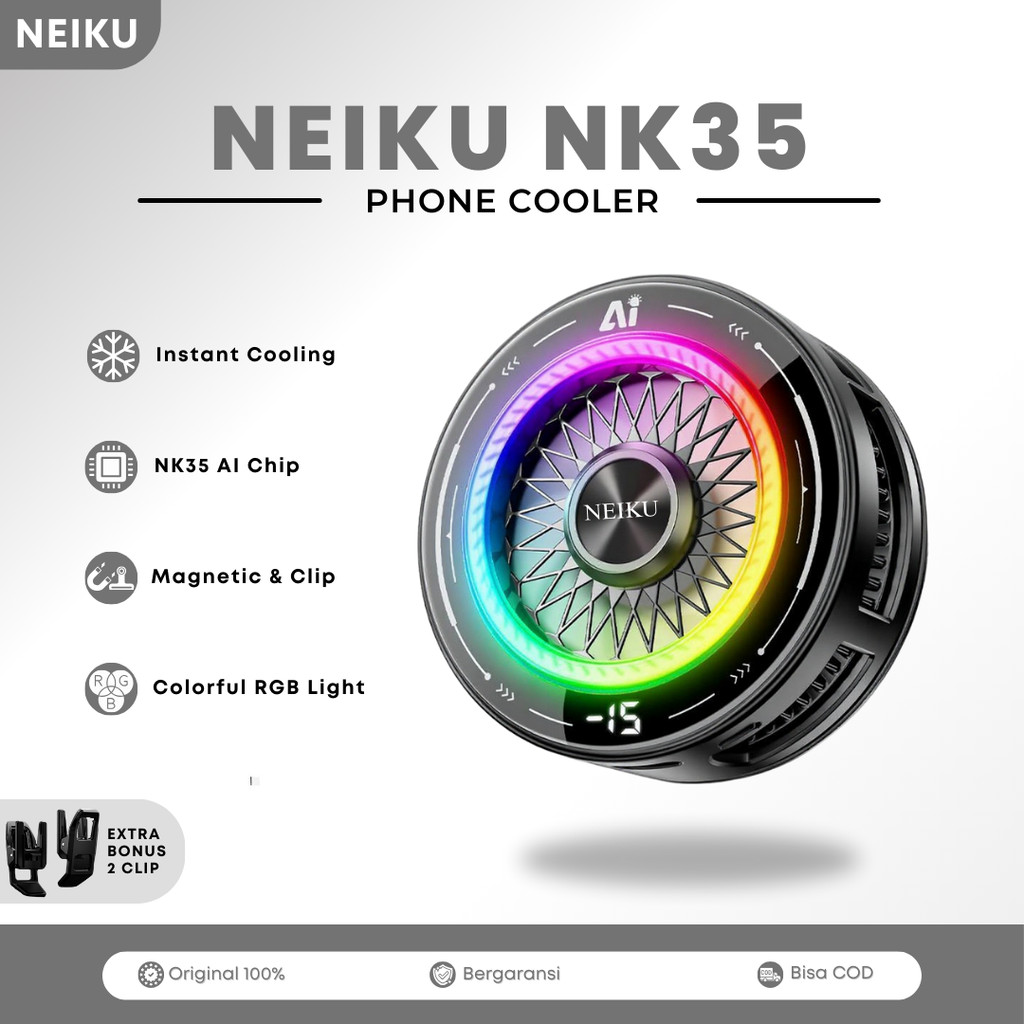 Jual NEIKU NK35 FANCOOLER MAGNETIC AND CLIP | Shopee Indonesia