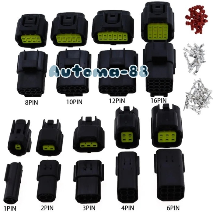 Jual MD99 Waterproof Socket AMK 1 2 3 4 6 8 10 12 16 lubang pin soket sambungan kabel per set ...