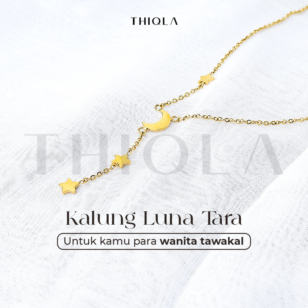 Jual THIQLA - Kalung Bintang Bulan LUNA TARA - Kalung Cewek Cantik ...
