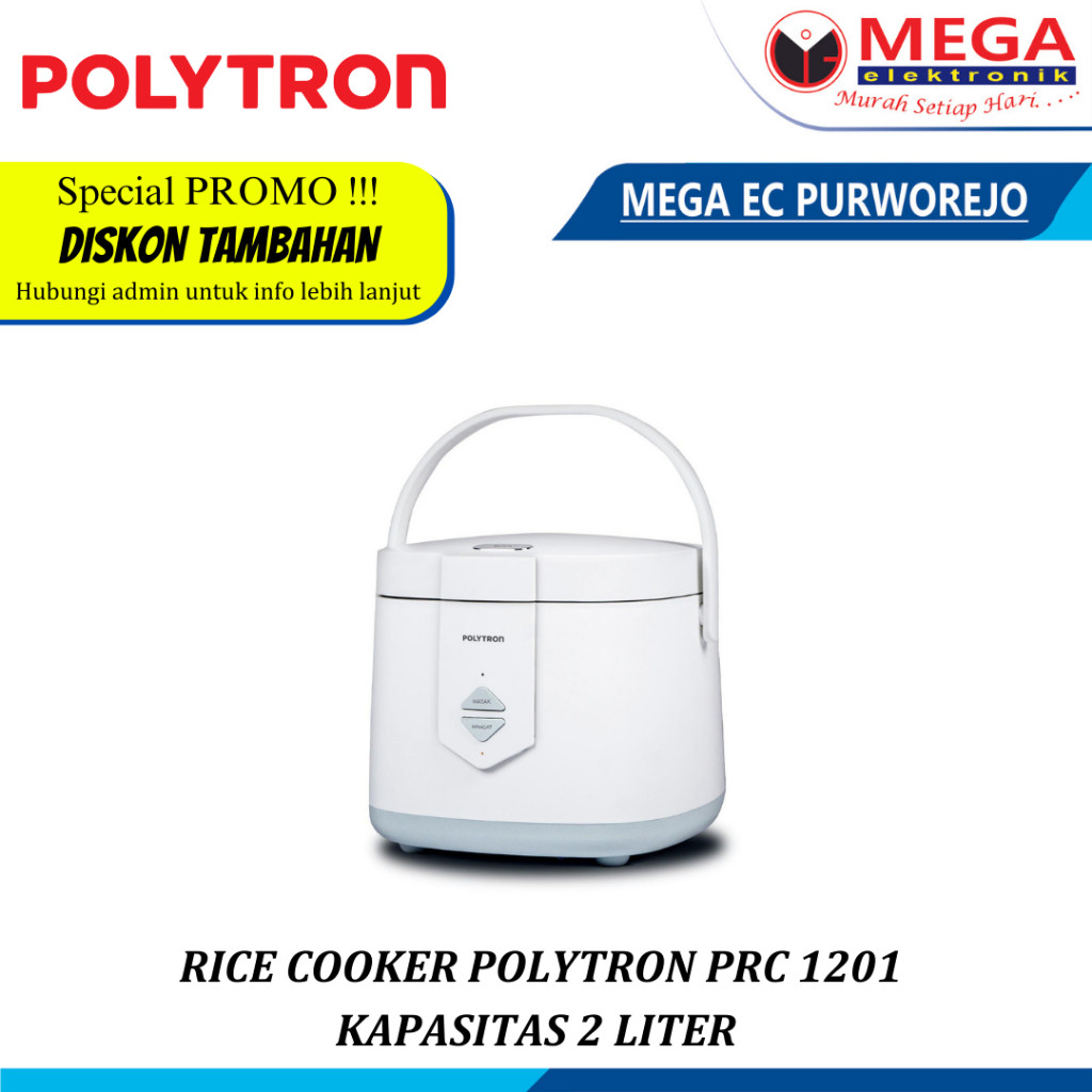 Jual RICE COOKER POLYTRON PRC 1201 KAPASITAS 2 LITER | Shopee Indonesia