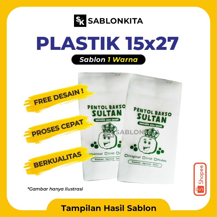 Jual [[ SABLON CUSTOM ]] PLASTIK SUPER PUMA 15x27 1 KG Bening Bungkus ...