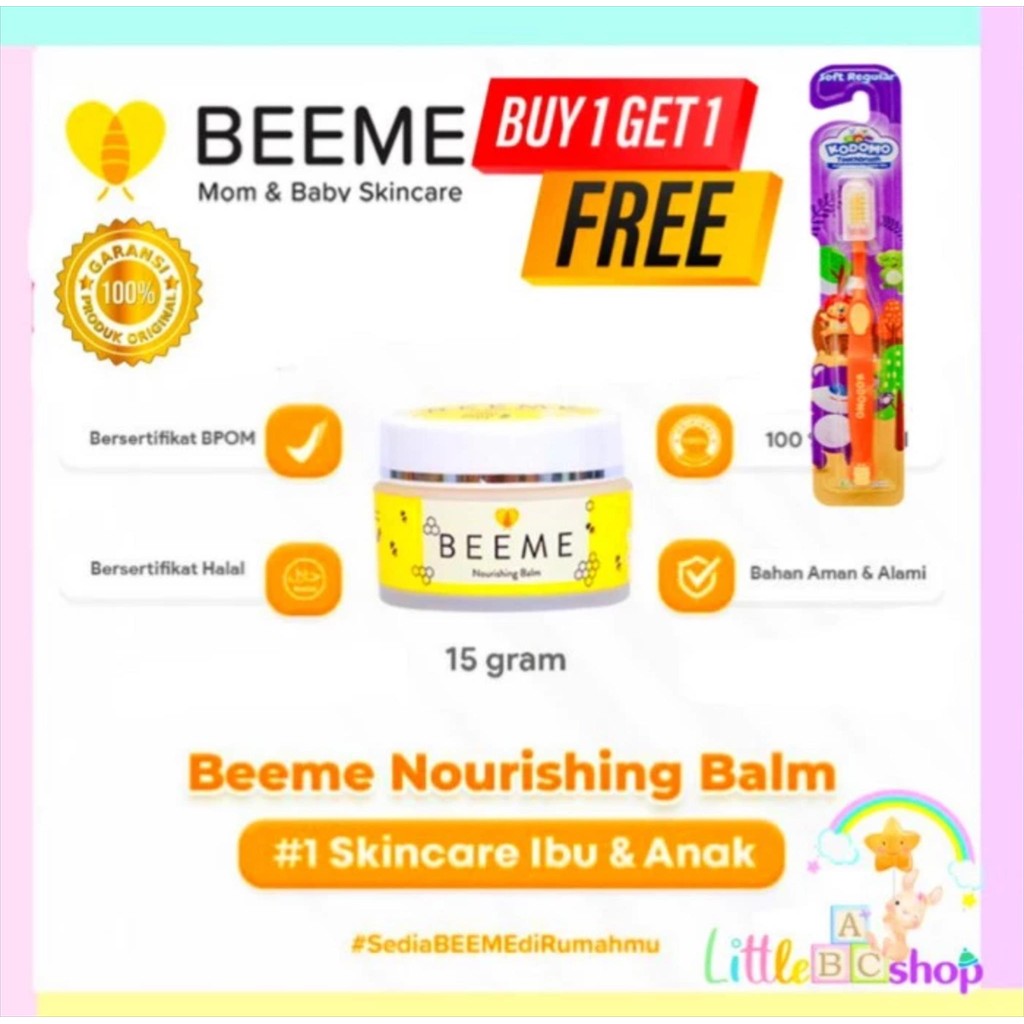 Jual Beeme Nourishing Balm 15gram 5gr Skincare Ibu & Anak Bee Me ...