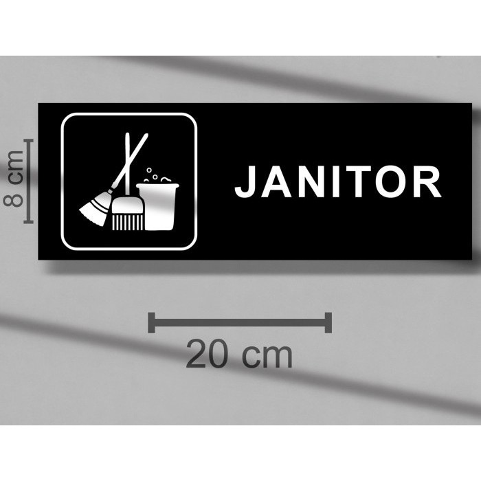 Jual Signboard Janitor Akrilik - Signage acrylic Janitor - Papan tanda ...