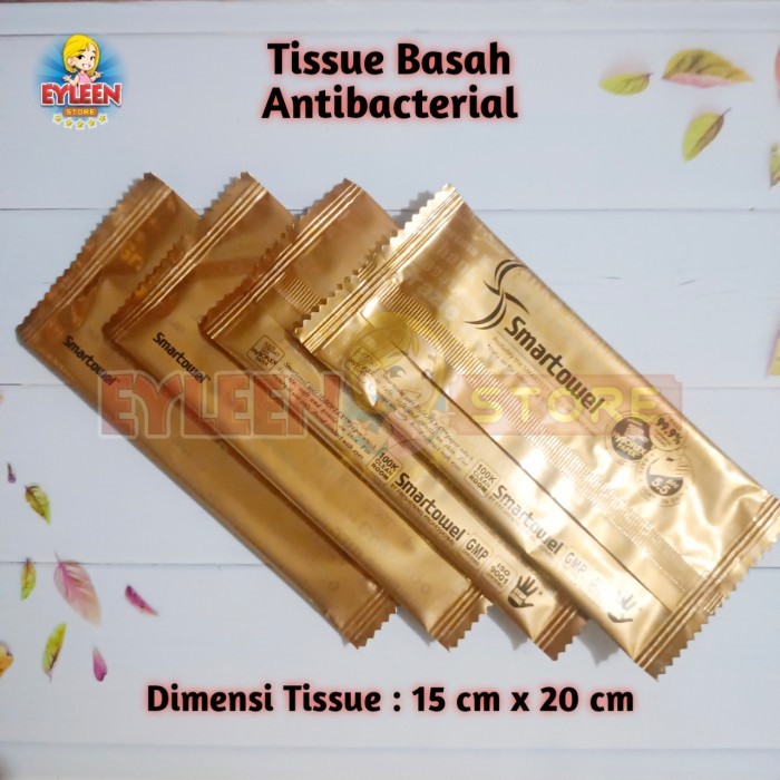 Jual [50 PCS] Tissue Basah Restaurant Sachet Tisu Restoran ...