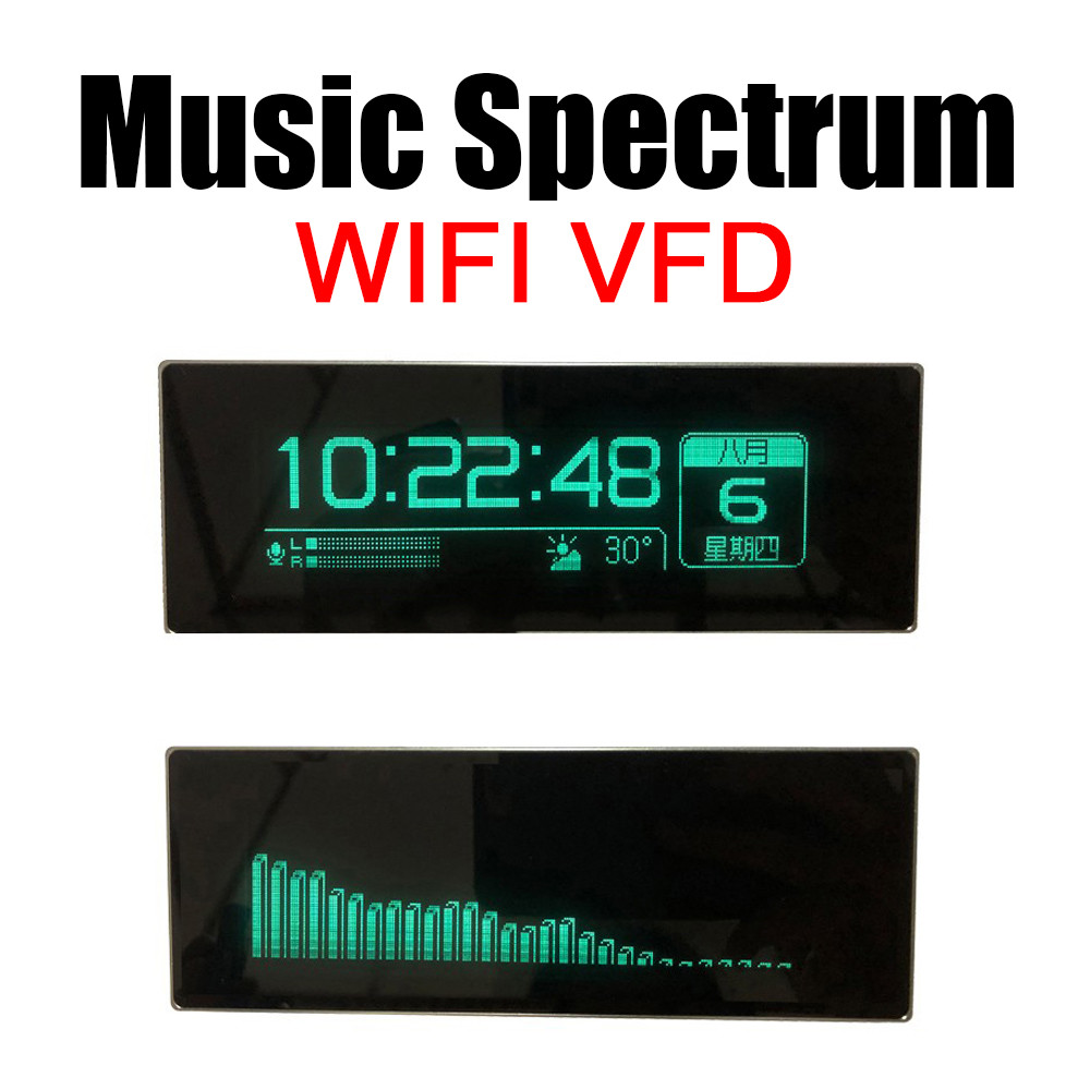 Jual 3in1 WIFI VFD Music Spectrum Display Level indicator rhythm ...
