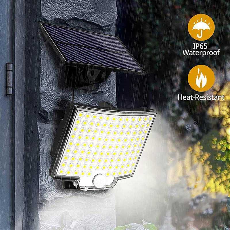 Jual Lampu Dinding Solar Motion Sensor Waterproof tahan air 106 LED ...