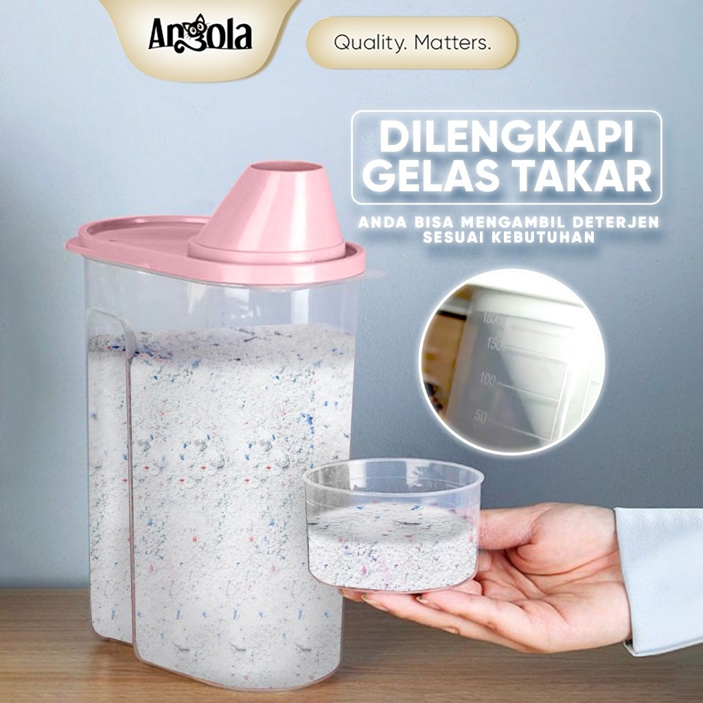 Jual [20RB ISI 3PCS!!!!] Angola Botol Laundry Detergent Transparan C81 ...