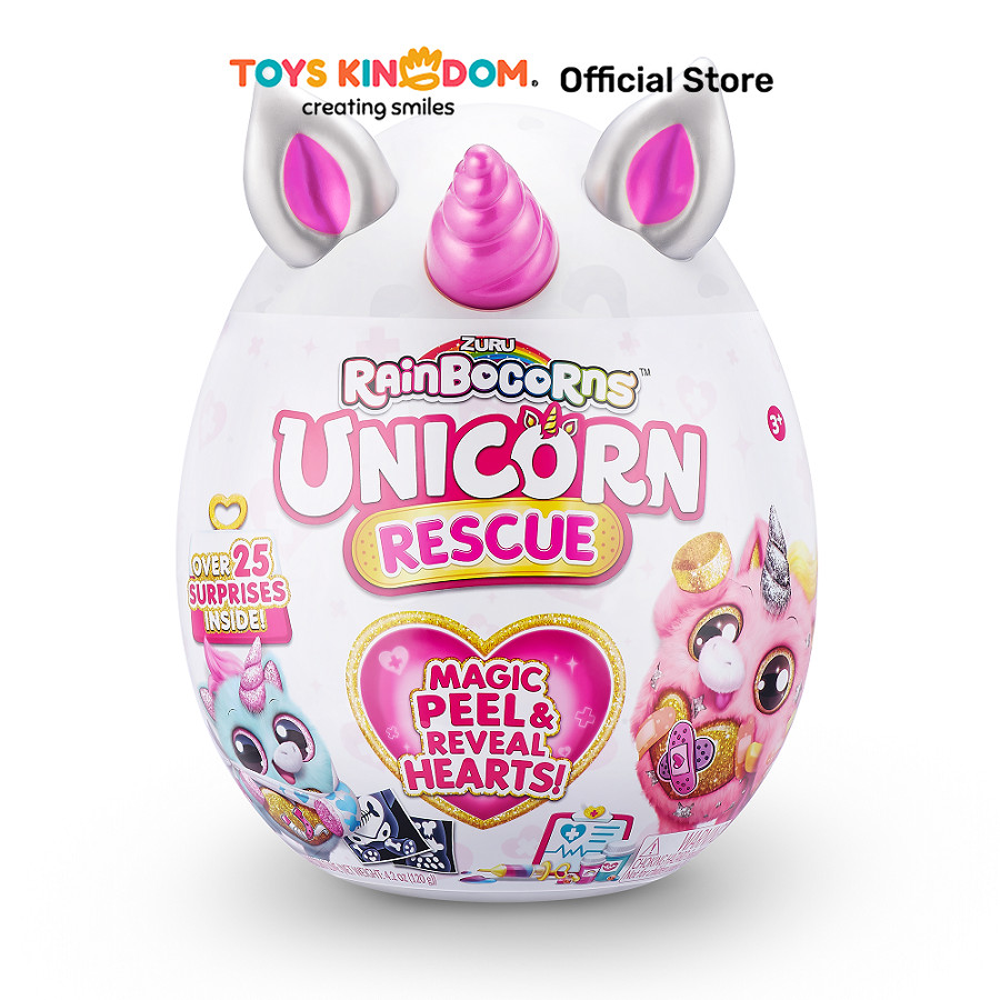 Jual Toys Kingdom Zuru Set Boneka Plush Rainbocorns Unicorn Rescue 9262 ...
