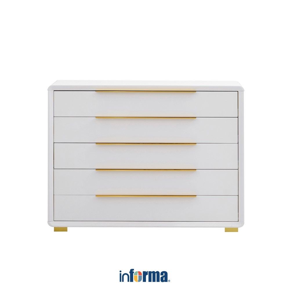 Jual Informa Irvin Laci Penyimpanan 5 Tingkat - Putih Laci Kabinet ...
