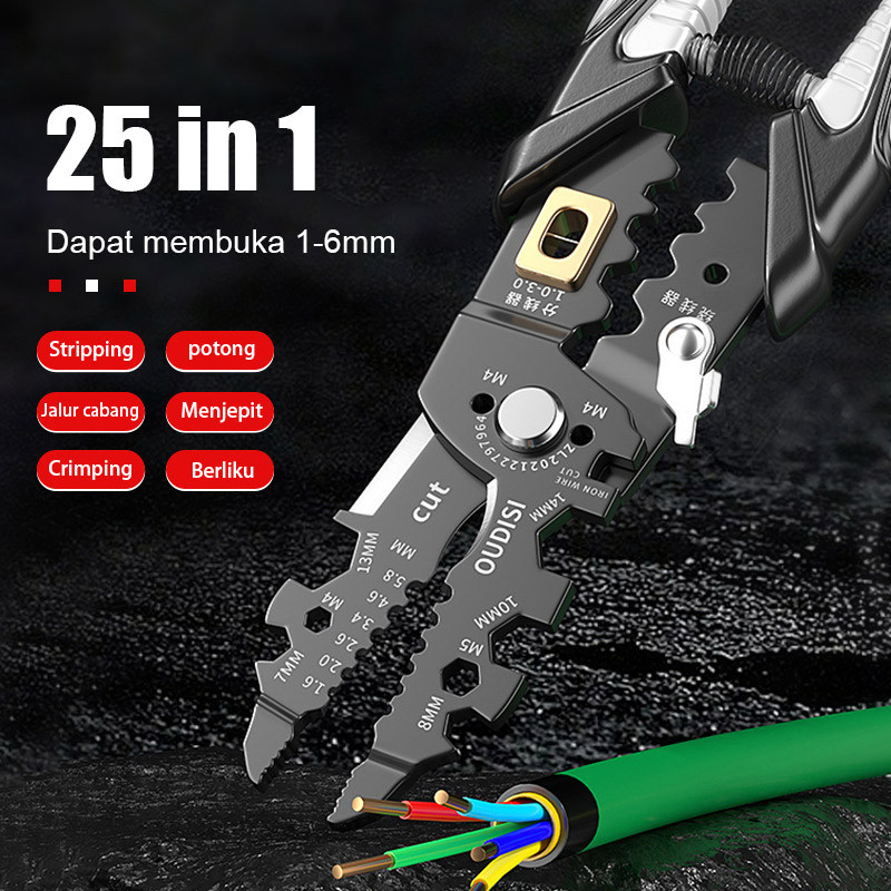 Jual CARAT 25in1 Tang Serbaguna/Tang Pemotong/Alat Tang Kupas Kabel ...