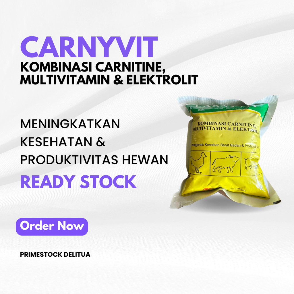 Jual CARNYVIT 250g - Suplemen Kombinasi Carnitine, Multivitamin, dan ...