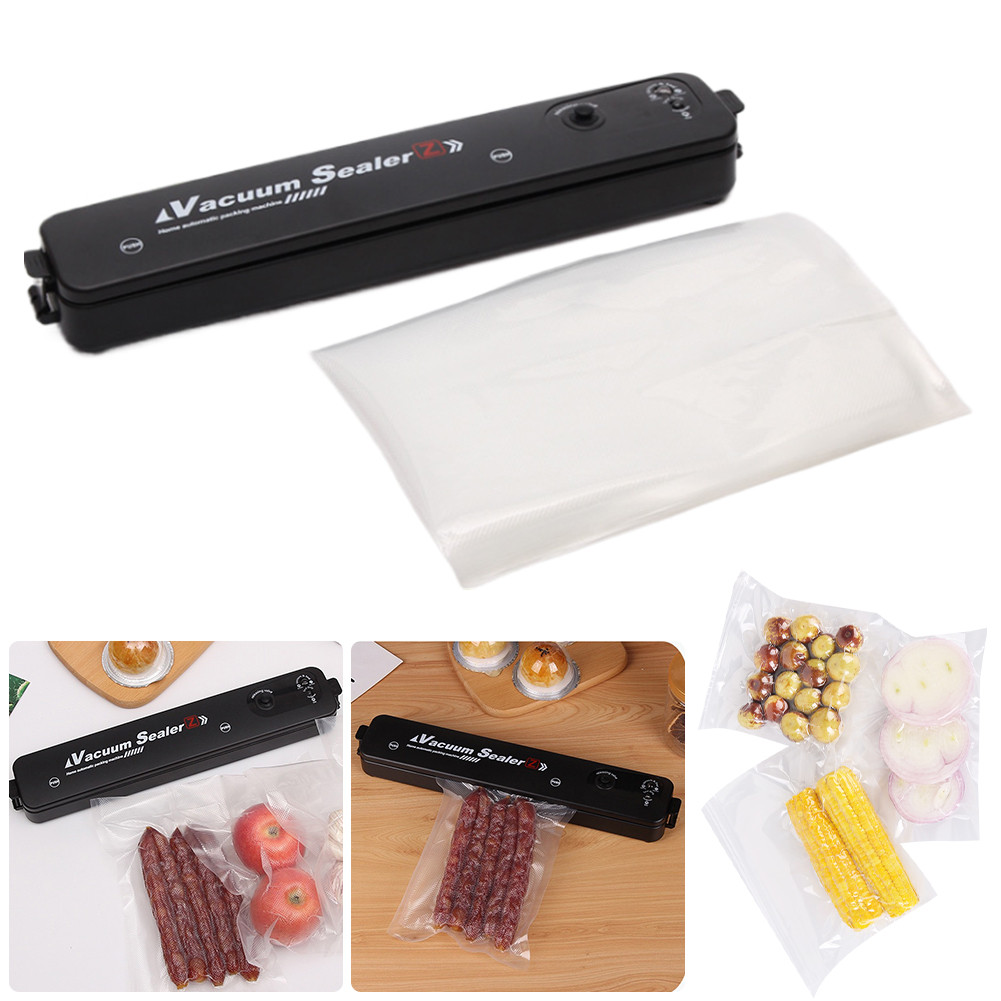 Jual Vacuum Sealer Machine with 10 Vac Bags Automatic Air Sealer Food ...