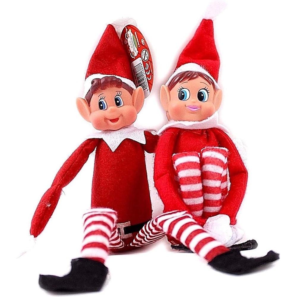 Jual Elfie Boy and Elvie Girl Set Fun and Playful Elves Behavin' Badly ...