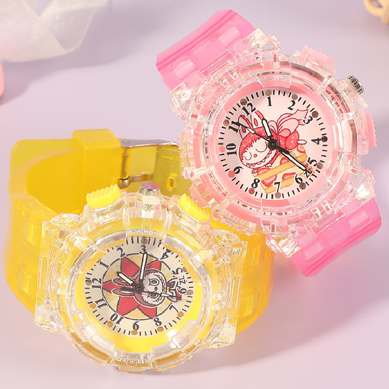 Jual Jam Tangan Anak Jam Elektronik Bercahaya Kartun LABUBU Skala Angka ...