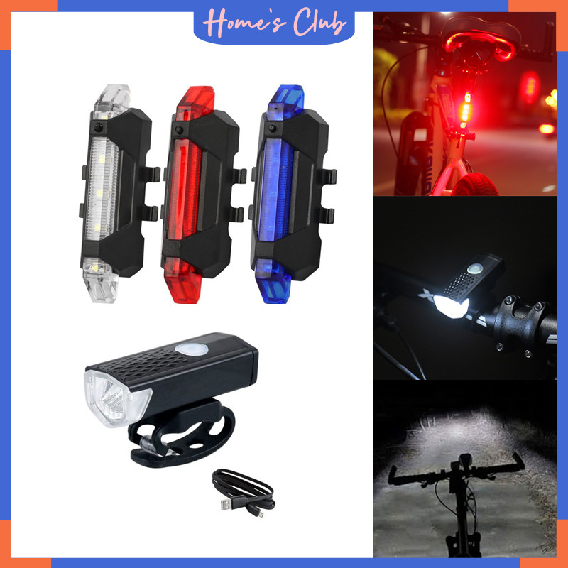 Jual Lampu Sepeda Depan & Belakang Led Light / Lampu Sepeda Anti Air ...