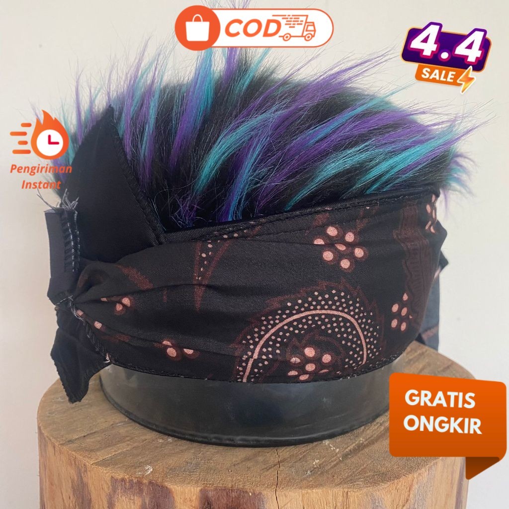 Jual blankon udeng jawa Udeng bali blankon udeng wig pria topi rambut ...