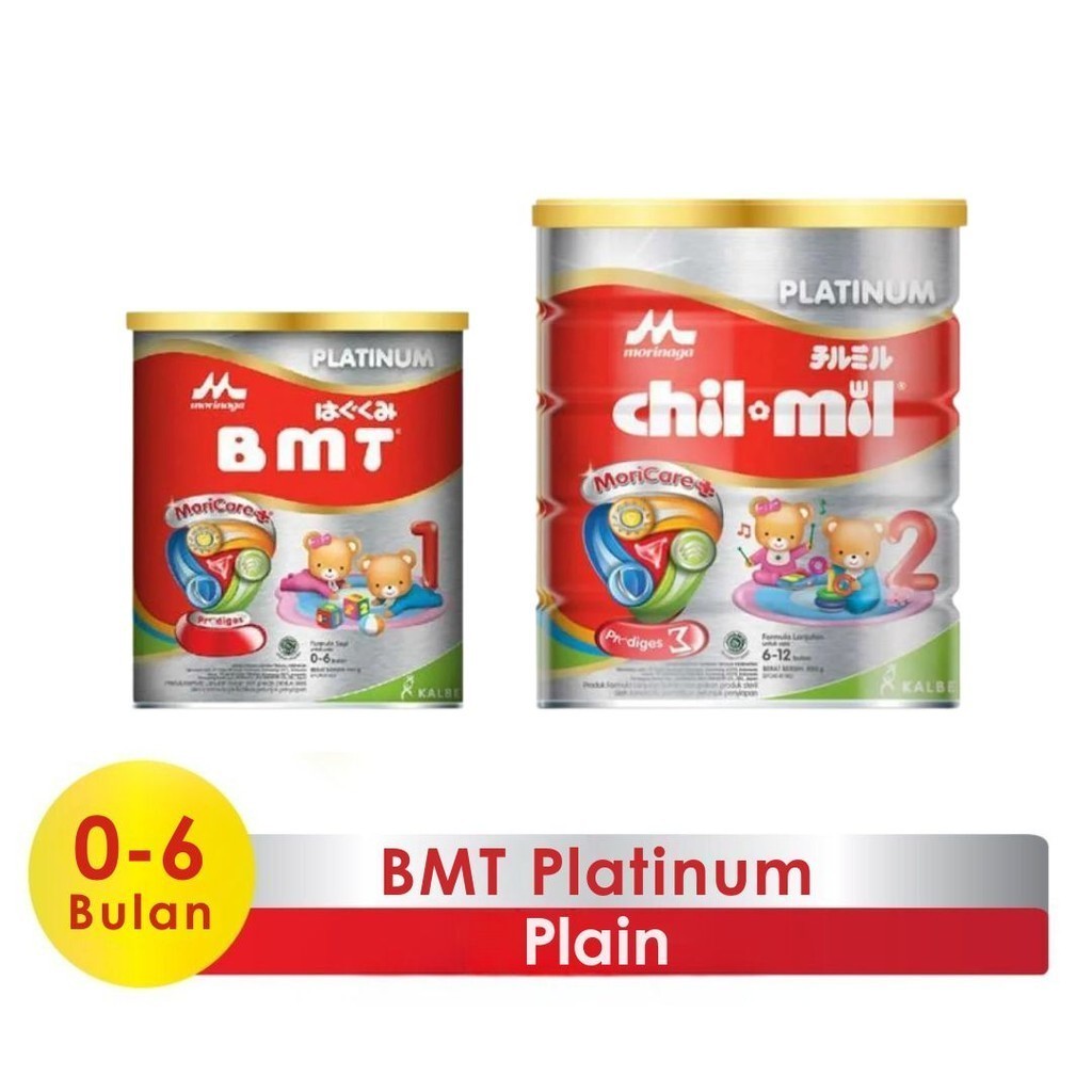 Jual Morinaga BMT Platinum Plain 400g / 800g Susu Formula Bayi Usia 0-6 ...
