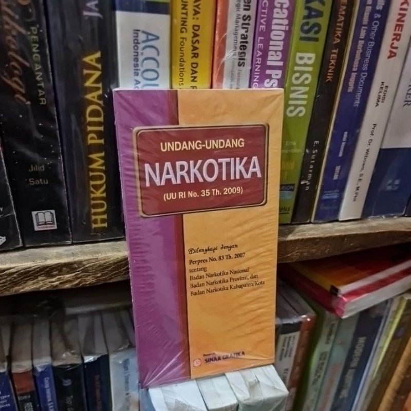 Jual Undang undang narkotika (UU RI NO 35 tahun 2009) | Shopee Indonesia