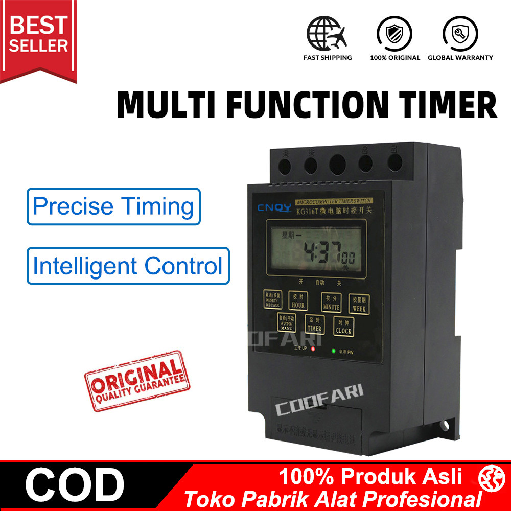 Jual KG316T Digital Timer Microcomputer Programmable Switch 220V 380V ...
