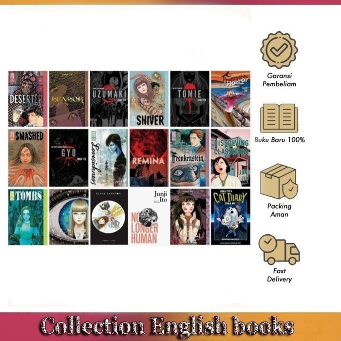 Jual junji ito collection manga (English) - flesh-colored - uzumaki ...