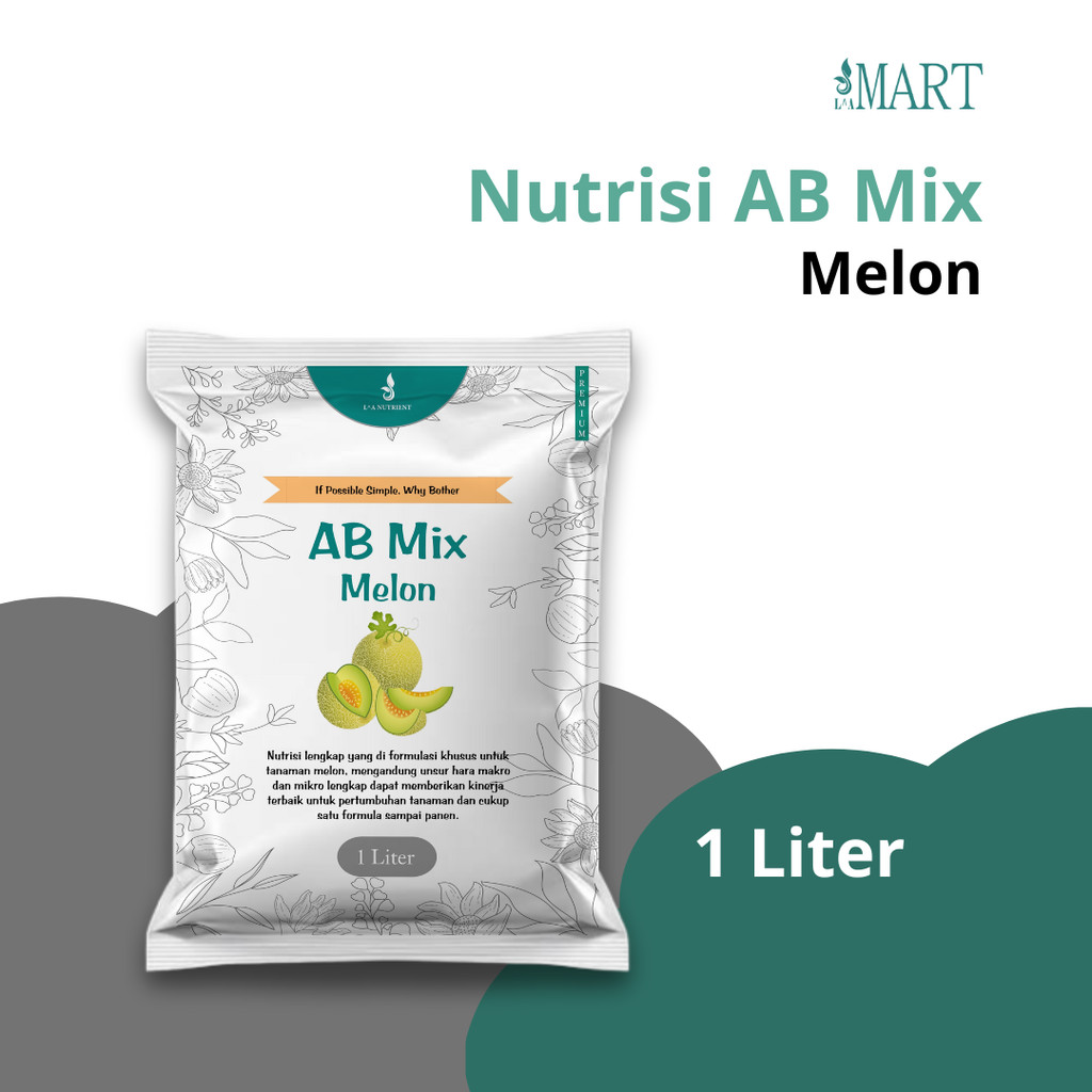 Jual Nutrisi Hidroponik AB MIx L^A Nutrient 1 Liter AB Mix Melon Satu ...