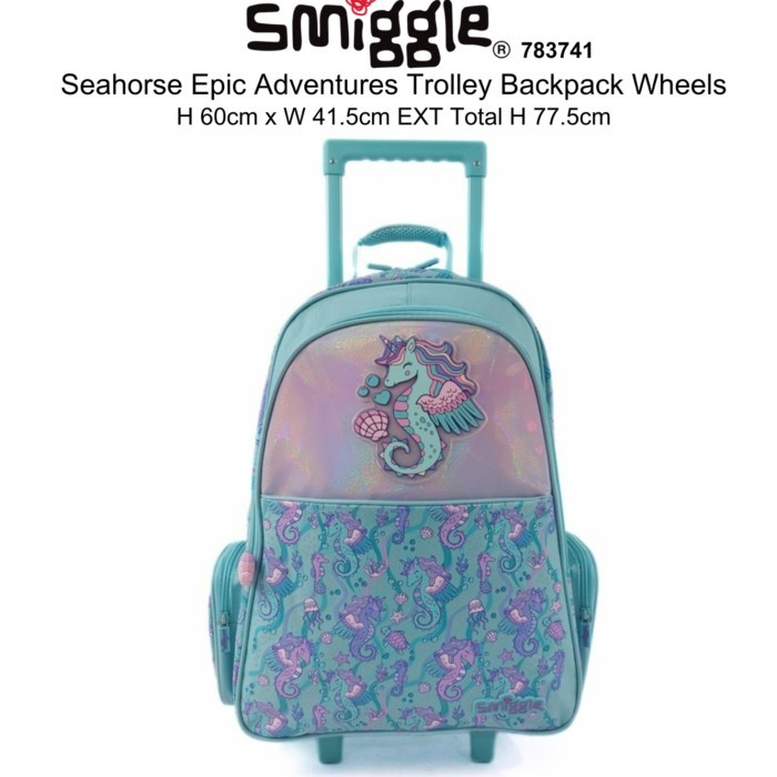 Jual SMIGGLE Tas Trolley Bag Anak / Tas Troli Trolly Marvel Cat ...