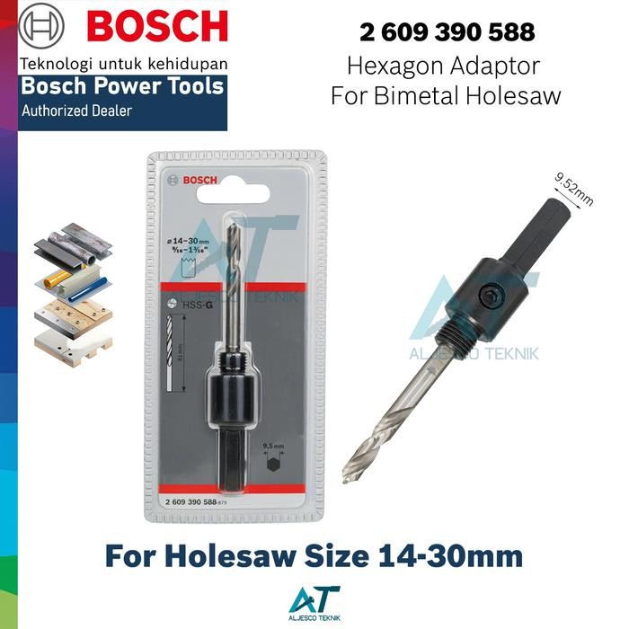 Jual BOSCH HOLESAW ARBOR 9MM (UNTUK HOLESAW 14-30MM) | Shopee Indonesia