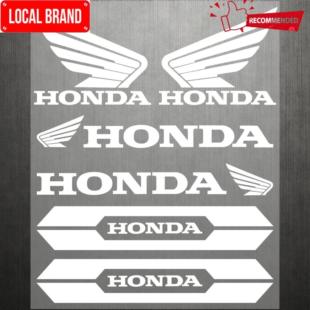 Jual Stiker vinil Honda Logo sepeda motor, stiker Decal Hemet tahan air ...