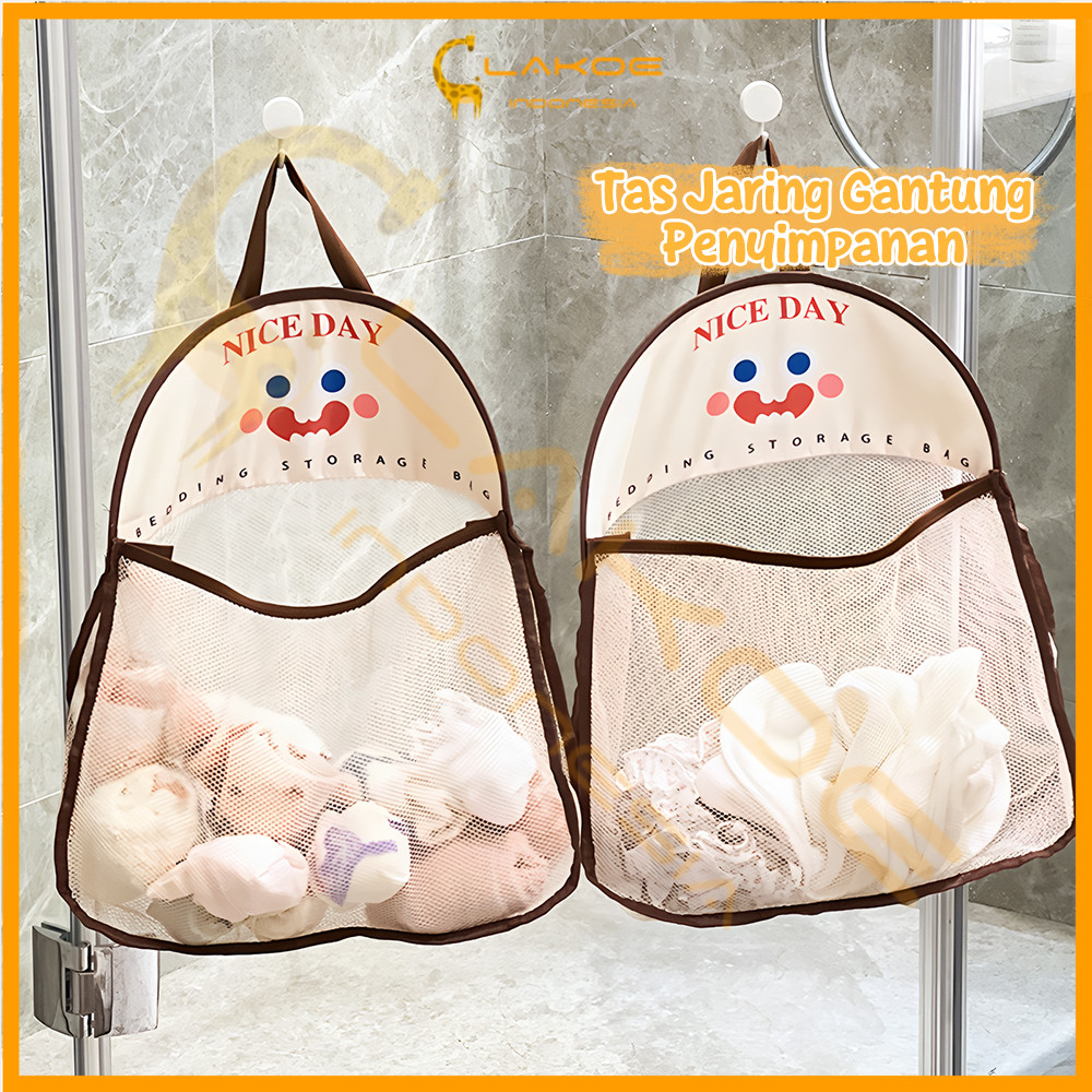Jual lakoe Tas Jaring Gantung Penyimpanan Serbaguna Organizer Storage ...