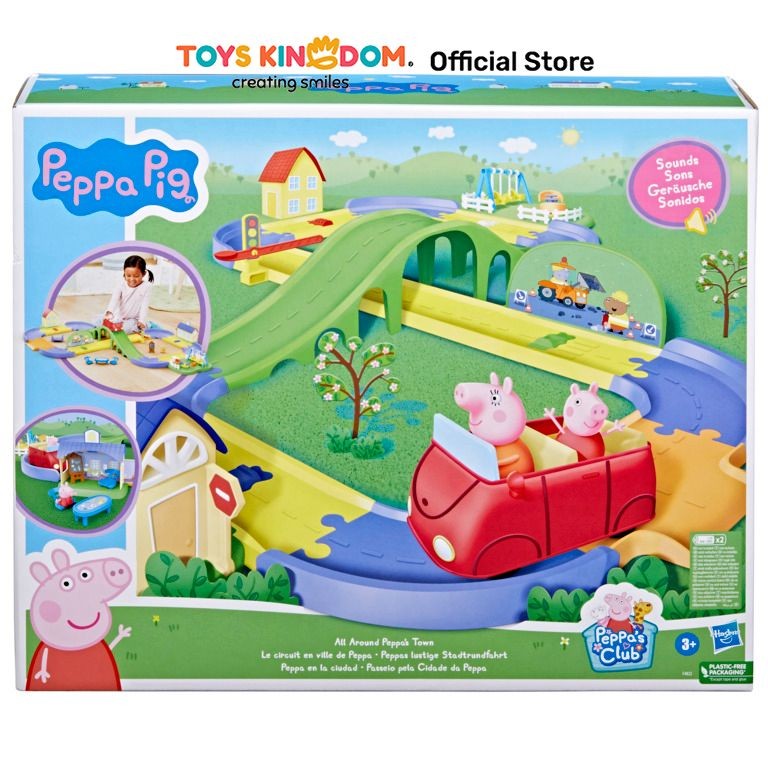 Jual Toys Kingdom Peppa Pig Playset All Around Peppa Town F4822 ...