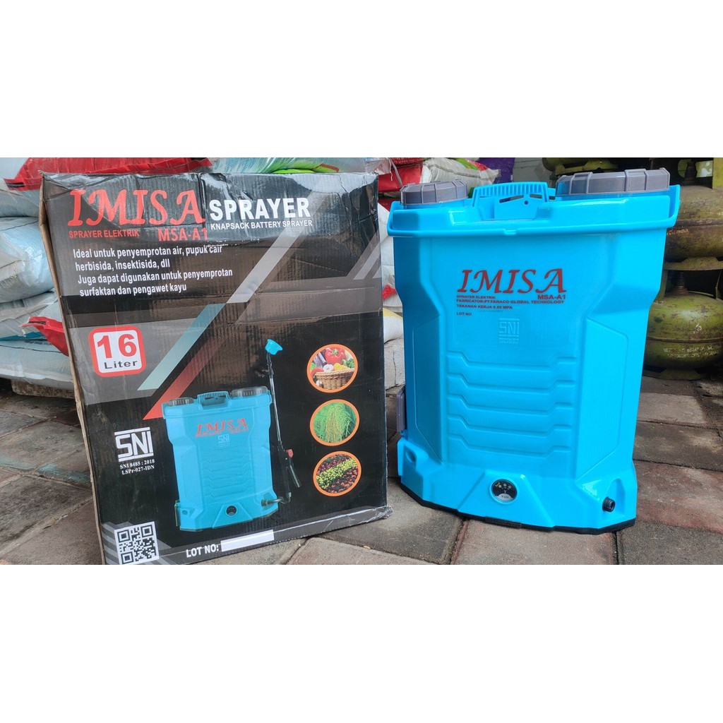 Jual Sprayer Elektrik Pertanian Powera 17 Lt Knapssck Sprayer Semprotan ...