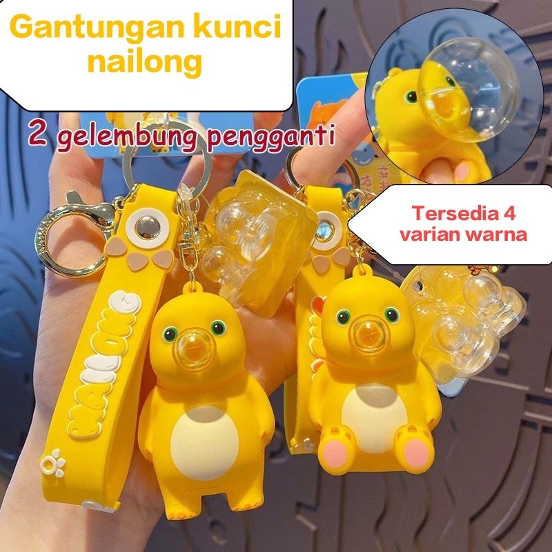 Jual GANTUNGAN KUNCI DINO KUNING BUBBLE GELEMBUNG NAILONG KEYCHAIN FREE ...
