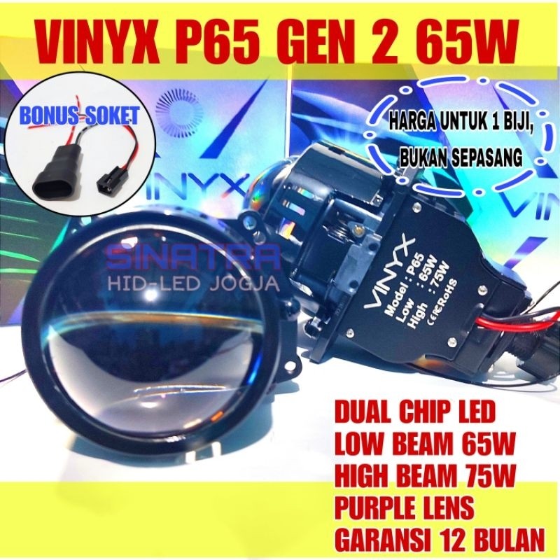 Jual Biled 3.0 Inch Vinyx P65 Gen-2 65W Dual LED Blue Purple Lens ...