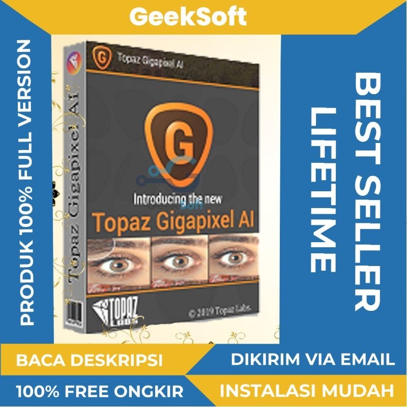 Jual [Full Version] Topaz Gigapixel AI 5 Software Pro Lifetime - Peningkatan Kualitas Gambar ...