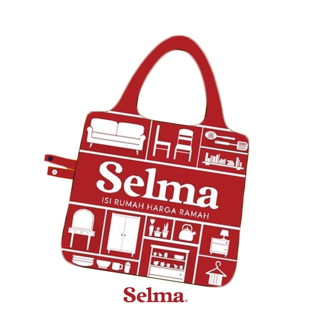 Jual Selma 47.5X42 cm Tas Lipat - Merah Putih Shopping Bag Kantong ...