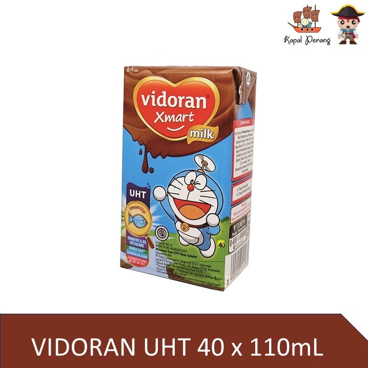 Jual Vidoran Xmart UHT Susu Cair Cokelat [40pcs / 110 ml] | Shopee Indonesia