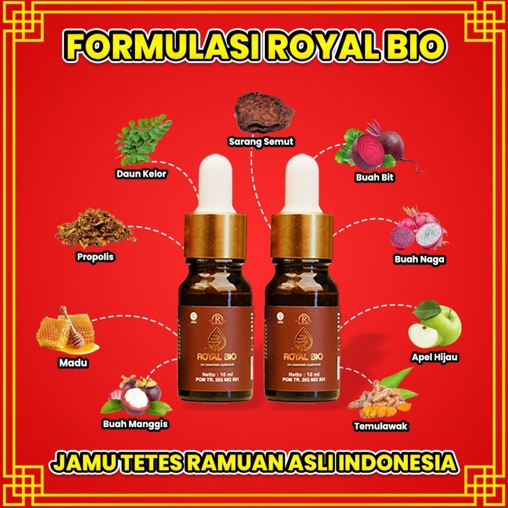 Jual Royal bio untuk vertigo 30ml - obat tetes royal bio suplement jamu ...