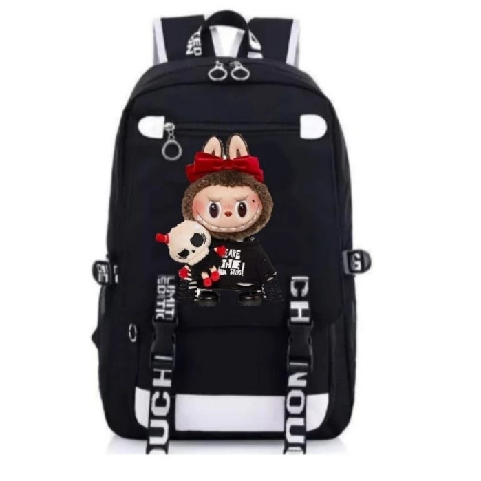 Jual HS - TAS RANSEL SEKOLAH ANAK PEREMPUAN MOTIF LABUBU - TAS SEKOLAH ANAK TK SD LABUBU KOREAN ...